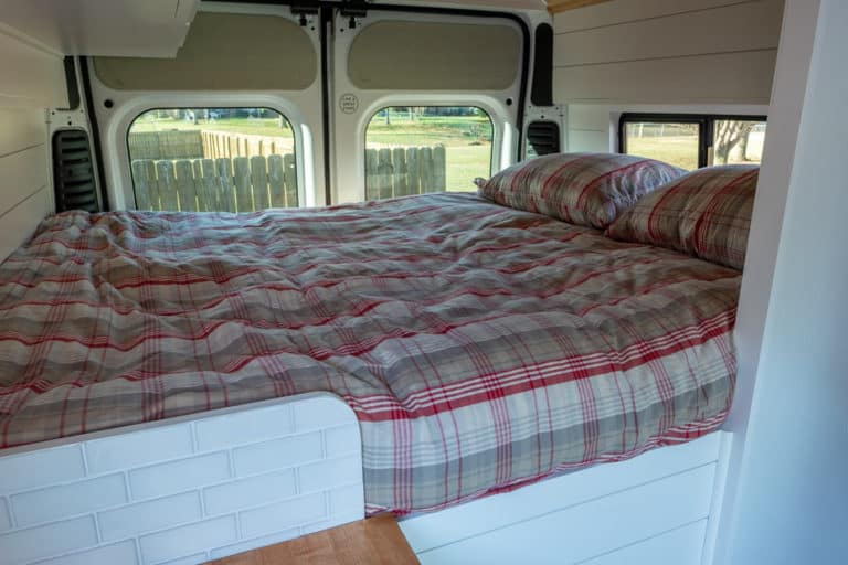 How To Build A Bed In A Cargo Van - Camper Van Traveler