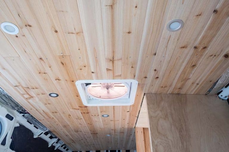 Conversion Van Ceiling - Installing A Cedar Plank Ceiling - Camper Van ...
