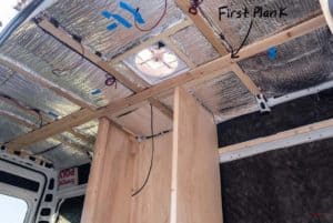Conversion Van Ceiling - Installing A Cedar Plank Ceiling - Camper Van ...