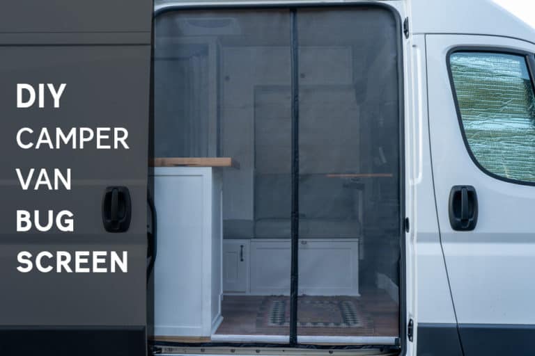 Camper Van Bug Screen - Cheap DIY Solution - Camper Van Traveler