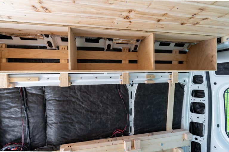 Van Conversion Overhead Cabinets: How To Build And Install - Camper Van ...